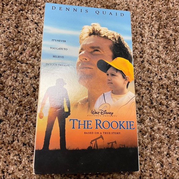 Media | Disney Vhs The Rookie Dennis Quaid Baseball Movie 204 | Poshmark